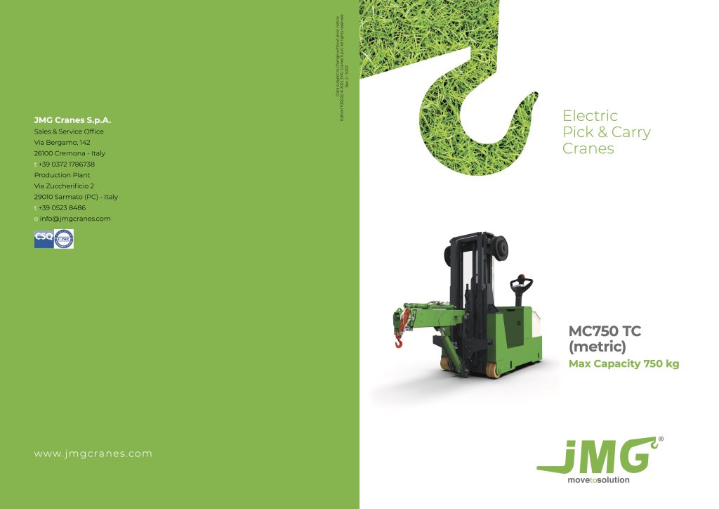 MC750 TC - MAX CAPACITY 750 kg | MCT Equipment